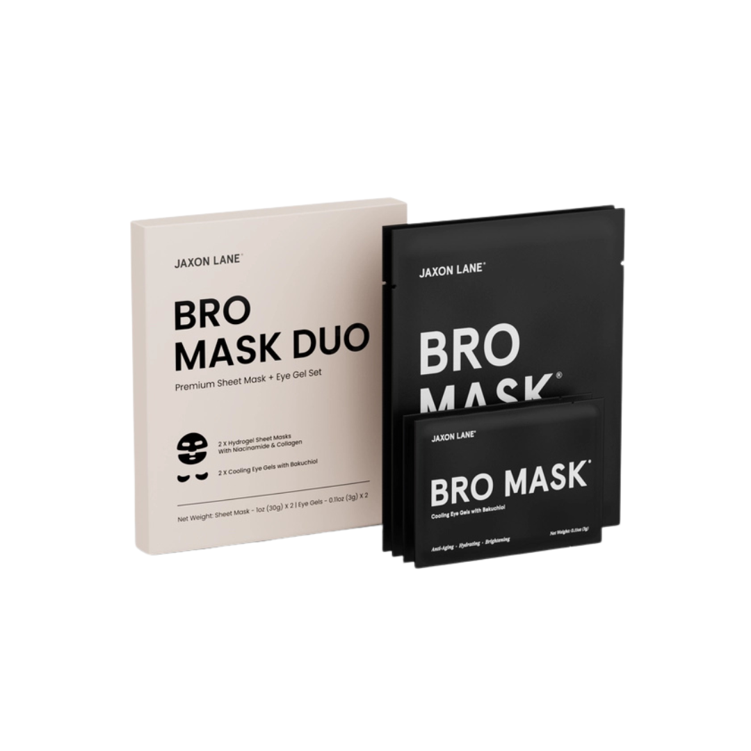 Bro Mask Duo Set | Cooling Eye Gels for Men | The Lab Organics